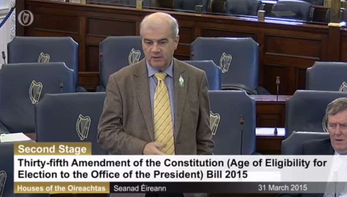 Senator Jim Walsh's constituency votes 74% YES.