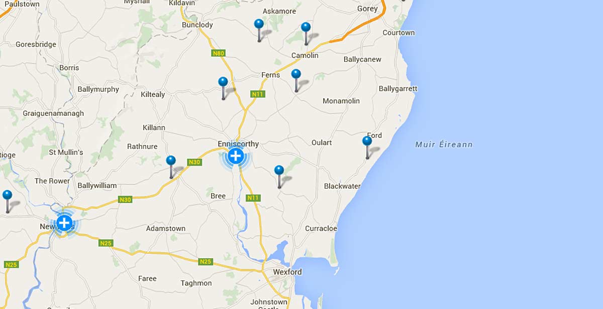 ESB: Power faults affect hundreds of homes in County Wexford.